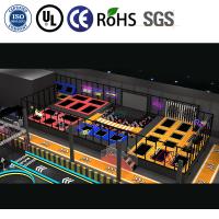 China High Capacity Indoor Trampoline Park Equipment with Protective Net for Kids 3+ Years for sale