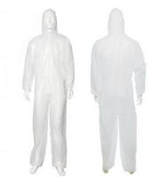 China SMS Protective Clothing Disposable Hooded Coveralls Overalls For Safety Care for sale
