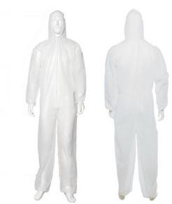 China SMS Protective Clothing Disposable Hooded Coveralls Overalls For Safety Care for sale