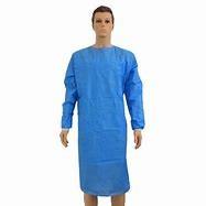 China Protective SMS Nonwoven Disposable Hospital Gowns Without Hood And Boot for sale