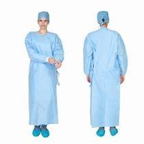 China Elastic Cuff Medical Disposable Hospital Gowns CE / ISO13485 / ISO9001 for sale