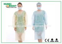 China Elastic Cuff Medical Disposable Hospital Gowns CE / ISO13485 / ISO9001 for sale