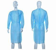 China Nonwoven PP Nursing Disposable Hospital Gowns For Women , CE Standard for sale