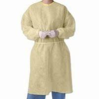 China Lightweight Yellow Disposable PPE Gowns Coveralls Clothing 35gsm - 60gsm for sale