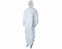 China Chemical Safety Nonwoven Disposable Protective Clothing In White Color for sale
