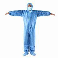 China Breathable Disposable Protective Clothing Disposable Garments With Elastic Cuffs for sale