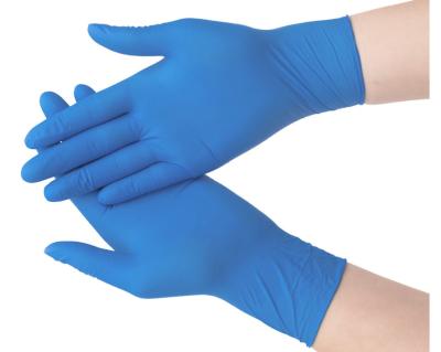 China Chemical Resistance Stretchable Disposable Nitrile Exam Gloves for sale