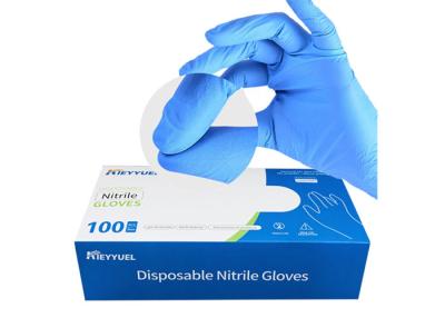 China Food Safe Isolate 9 Mil Disposable Nitrile Exam Gloves for sale