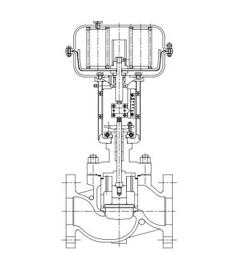 China V100-SGP Series Single Seated Control Valve features quick change trim , simple structure , reliable performance and easy maintenance for sale