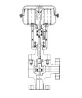 China V100-SAH Series High Pressure Single Seated Angle Control Valve (Various Trim Types) for sale