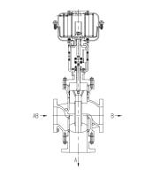 China V300-TGD Series Balanced Three Way Diverting Control Valve for sale