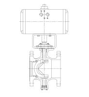 China V Notch Ball Control Valve ANSI Class 150 300 600 Nominal Pressure for sale
