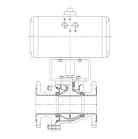 China Fluorine Lining Ball Valves Two Piece Cast Type For Strong Corrosive Fluid for sale