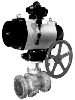 China High Pressure O Type Pneumatic Ball Valve Three Piece Cast PN 16MPa for sale