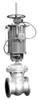 China Double Cylinder Pneumatic Wedge Gate Valves For Petroleum Chemical Industry for sale