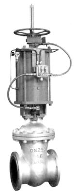 China Double Cylinder Pneumatic Wedge Gate Valves For Petroleum Chemical Industry for sale