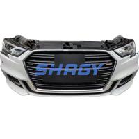 China 2017-2021 Audi A3 Fog Lights Cover Nose Cut Frame Front Grills Bumper Kit Nose Cut Black for sale