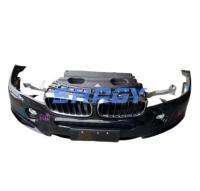 China Carbon Fiber Front Bumper Lip Chin For BMW F16 X6 Sedan 2016-2020 Nose Cut for sale