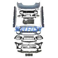 China C63 AMG Car Accessories Auto Parts Front Bumper Lip Grille Body Kit For Benz W206 for sale