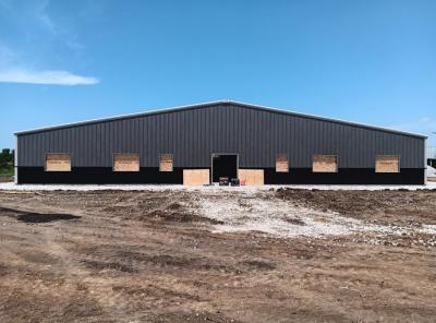 China Light Steel Structure Warehouse Portal Frame Q235 Steel Sandwich Panel Custom Size for sale