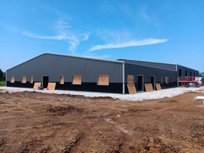 China Hot Dip Galvanized Steel Structure Warehouse Building Custom Size Q235 Q345 for sale