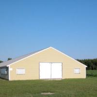 China Custom Steel Frame Chicken Coop with 3-5 Layer Cage Systems and 1 Meter Aisle Width for Poultry Farming for sale