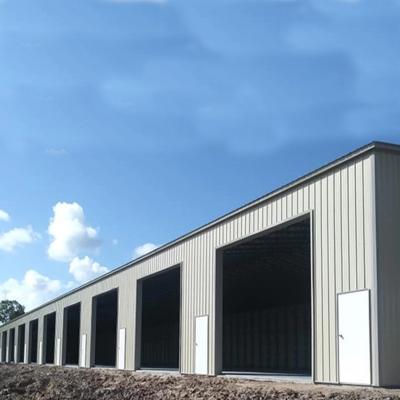 China Industrial Prefabricated Steel Structure Building Multipurpose Logistics Warehouse 30m Clear Span for sale