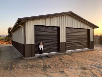 China Prefabricated Steel Structure Building Horse Riding Designs Metal Warehouse Shed 30m Clear Span for sale