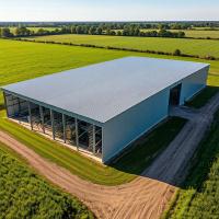 China Galvanized Customized Industrial Prefabricated Metal Warehouses Steel Structure Frame Welded for sale