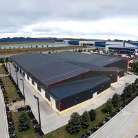 China Prefab Modern Style Metal Workshop Factory Design For Optimal Work Environment for sale