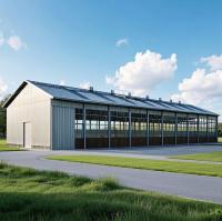 China Modern Steel Structure Cow Shed for Fast Cattle Farm Construction for sale