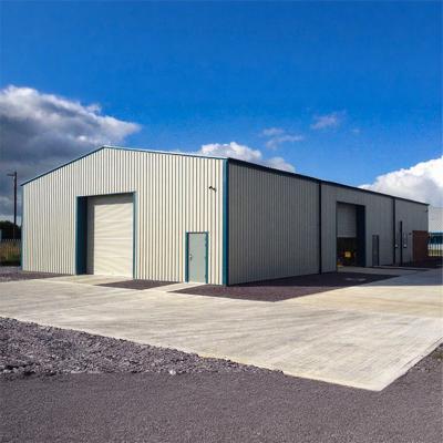 China Steel Structure Warehouse Q235 Q345 Customizable for Industrial Storage Ball Blasting Painting for sale