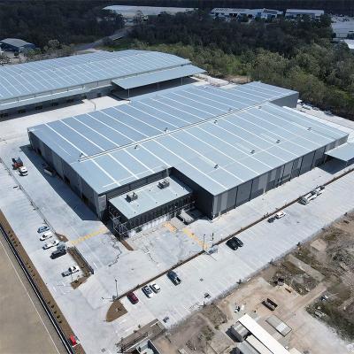 China Modern Steel Structure Workshop 12-40m Span Wind Load Resistance 50 Year Warranty for sale