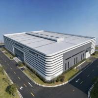 China Prefab Multi-level Steel Frame Building 2-8 Floors Custom Size for Office Workshop Integration for sale