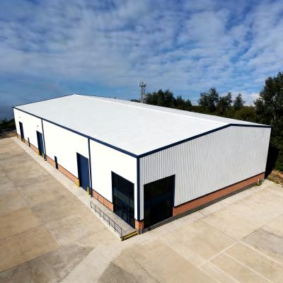 China Open-plan large steel structure warehouse, convenient for forklift operations and efficient goods turnover for sale