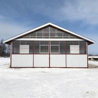 China Open-plan large steel structure cowshed convenient for cattle movement and feeding management for sale