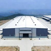 China Prefab Steel Frame Warehouse Custom Size for Heavy Duty Goods Storage Fast Installation for sale