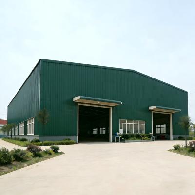 China Prefab Steel Frame Warehouse Custom Size for Heavy Duty Goods Storage Raw Material Storage for sale