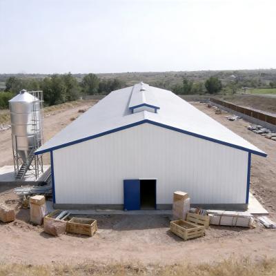China Large Span Steel Structure Chicken House Customizable for Poultry Farming Layer Breeding Single Barn Custom for sale