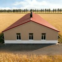 China Economical Steel Structure Chicken House Prefabricated Livestock Shed Fire-Retardant 4-20m Span for sale