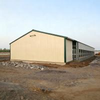 China Customizable Multi-Bay Steel Structure Cow Barn 6-25m Span Anti-Corrosion for Commercial Ranch for sale