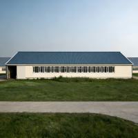 China Customizable Multi-Bay Steel Structure Cow Barn for Commercial Ranch Custom Size for sale