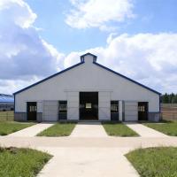 China Customizable Multi-Bay Steel Structure Cow Barn 6-25m Span Thermal Insulation for Commercial Ranch for sale