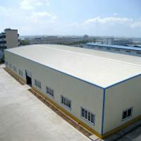 China Durable Steel Structure Warehouse for Cold Chain & Dry Goods Storage Fireproof Anti-Corrosion Column-Free for sale