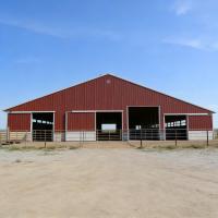 China Thermal Insulation Customizable Multi-Bay Steel Structure Cow Barn for Commercial Ranch Thermal Insulation for sale