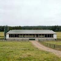 China Thermal Insulation Customizable Multi-Bay Steel Structure Cow Barn for Commercial Ranch Thermal Insulation for sale