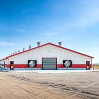 China Large Span Thermal Insulation Fast Assemble Steel Structure Chicken House Economical Prefab Poultry Shed Layer Breeding for sale