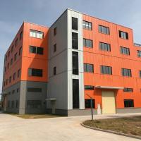 China Windproof Seismic Multi-storey Steel Structure Building Q355 Steel 8-30m Span Prefab Office Tower for sale