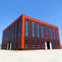 China Fire-Retardant Windproof Seismic Resistant Multi-storey Steel Structure Building Prefab Office Tower Q355 Steel 8-30m Span for sale