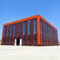 China Fire-Retardant Windproof Seismic Resistant Multi-storey Steel Structure Building Prefab Office Tower Q355 Steel 8-30m Span for sale